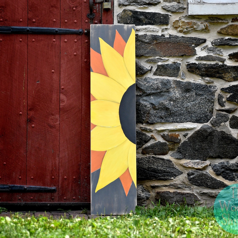 Sunflower Porch Sign - Etsy