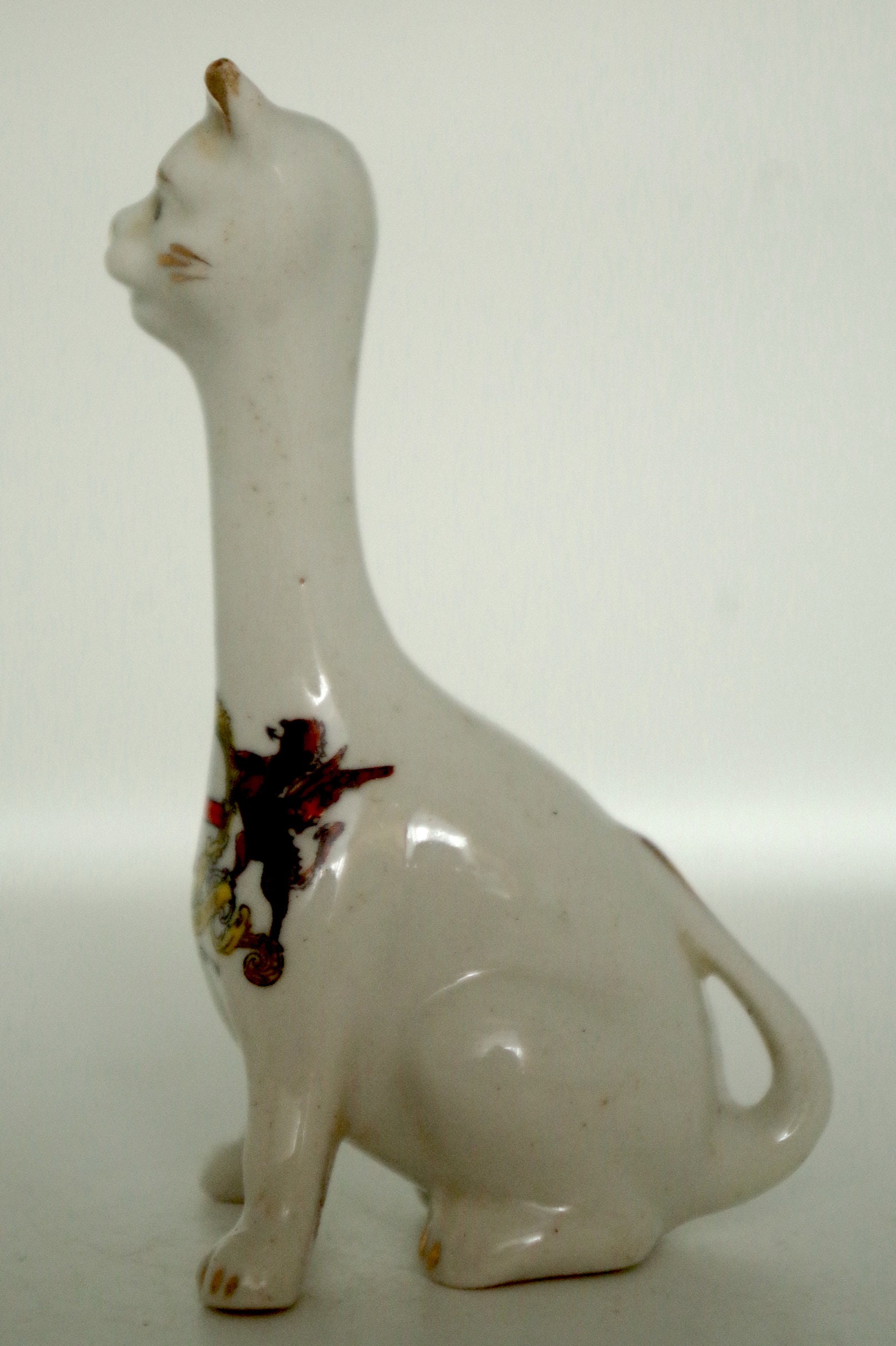 Vintage Long Neck Cat Figurine Made in England - Etsy