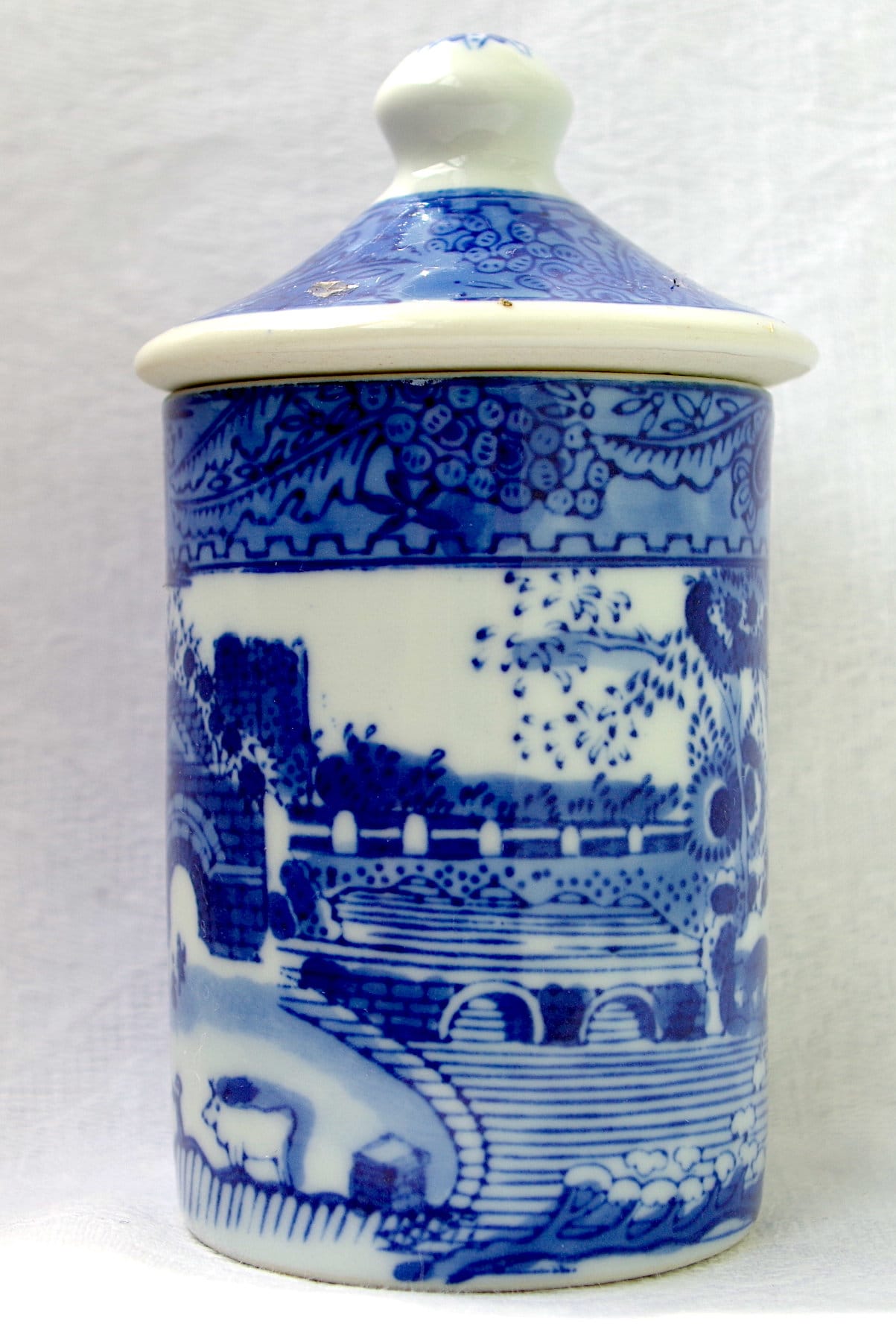 Chinese Blue and White Porcelain Landscape Pattern - Etsy