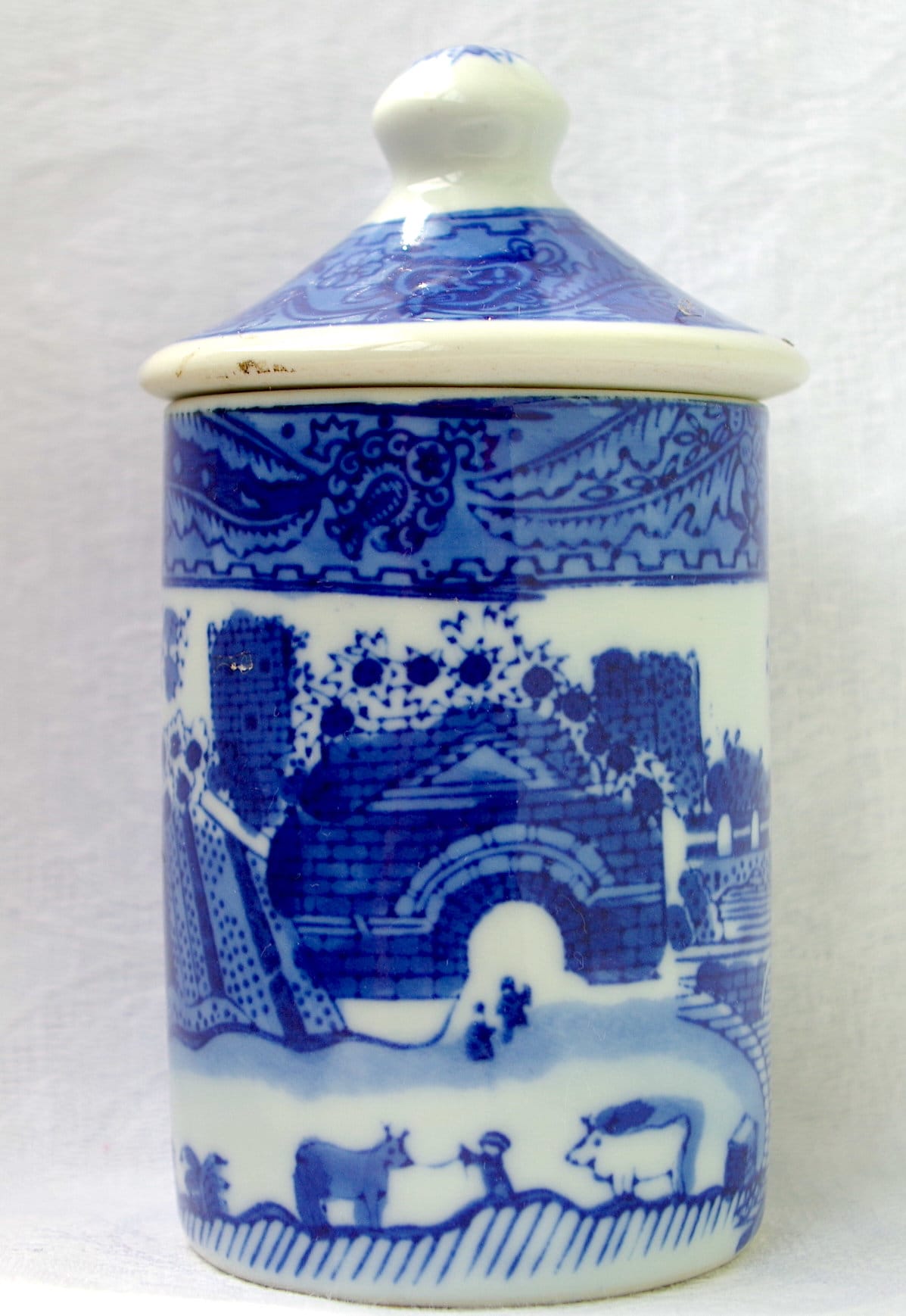 Chinese Blue and White Porcelain Landscape Pattern - Etsy