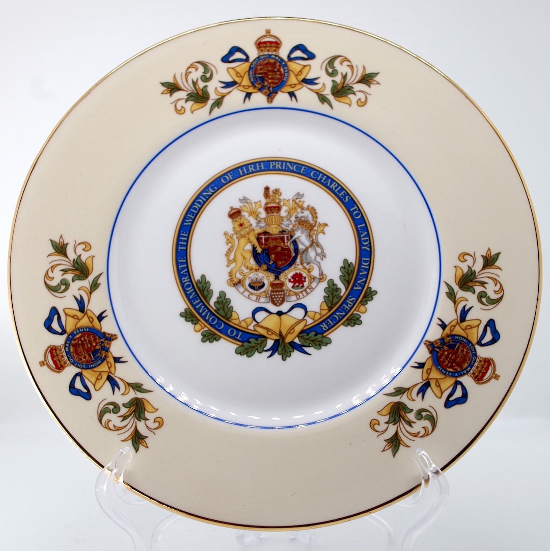 Prince Charles & Diana Royal Wedding Plate 1981 Elizabethan Made in ...