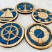Nautical Coaster Set : With Epoxy Resin - Etsy Canada