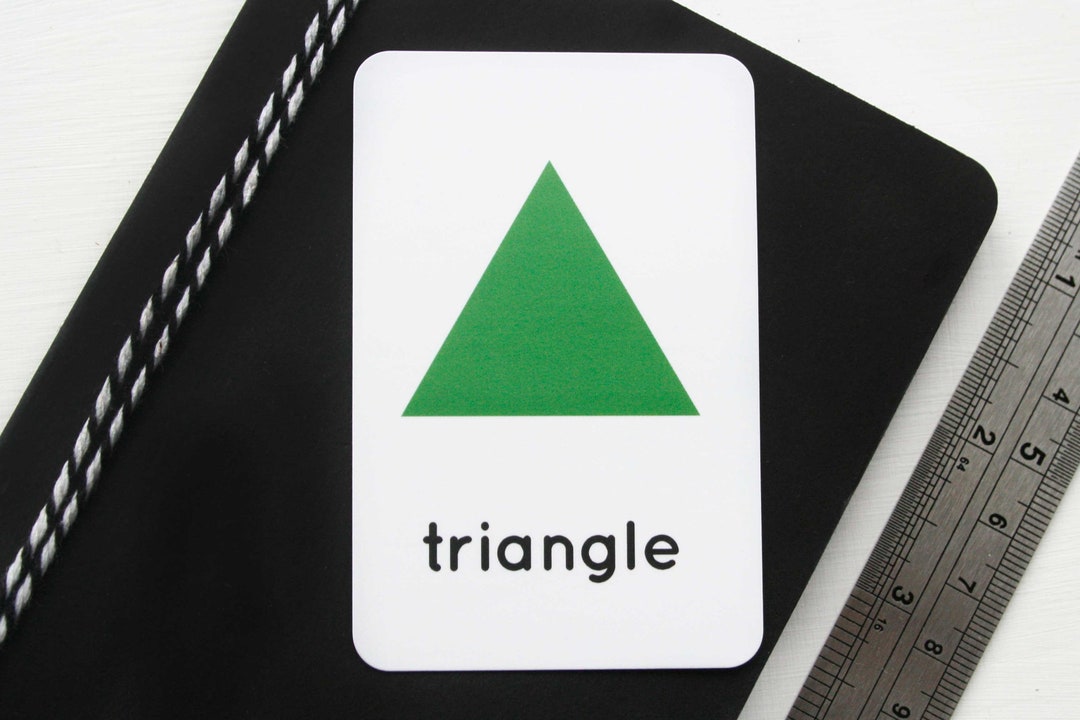 English Language Learn Shapes Flashcards - Etsy UK