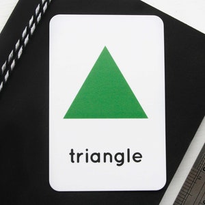 English Language Learn Shapes Flashcards - Etsy UK
