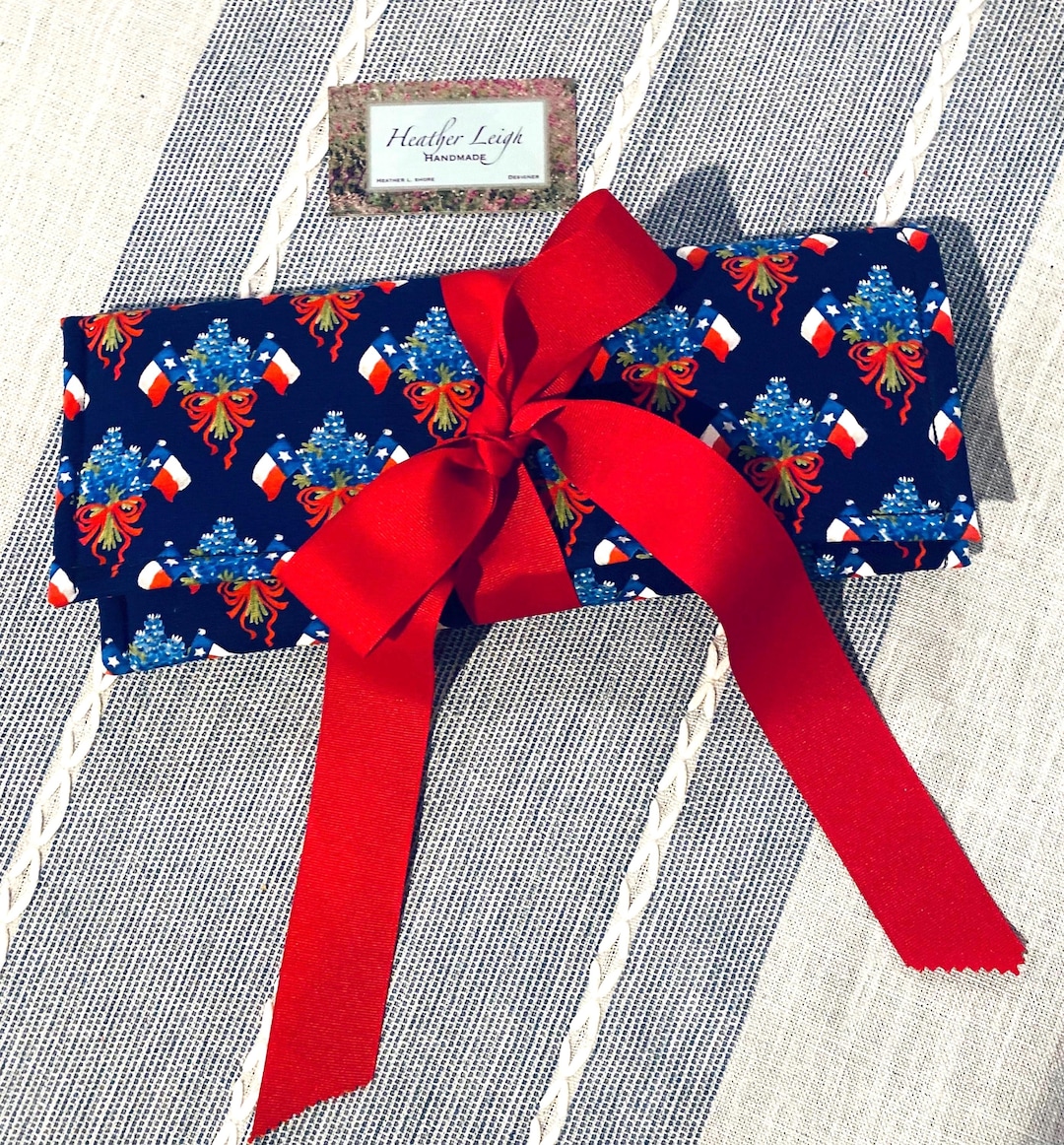 Texas DAR Pin Case - Zippered Case for Lineage Society Ribbon and Pins ...