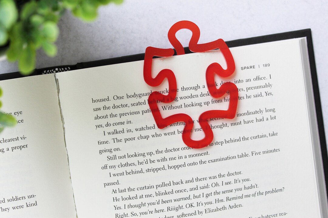 Puzzle Piece Acrylic Bookmark - Teacher Gift - Etsy