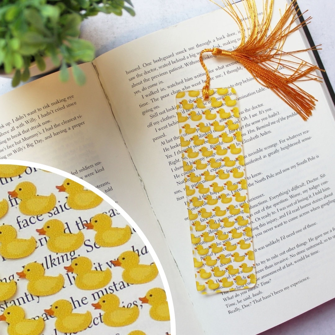 Duck Acrylic Bookmark With Tassel - Etsy