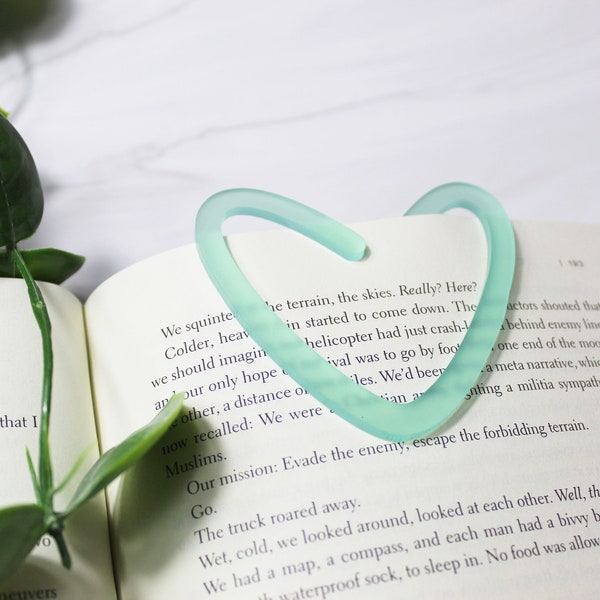 Heart Bookmark - Etsy