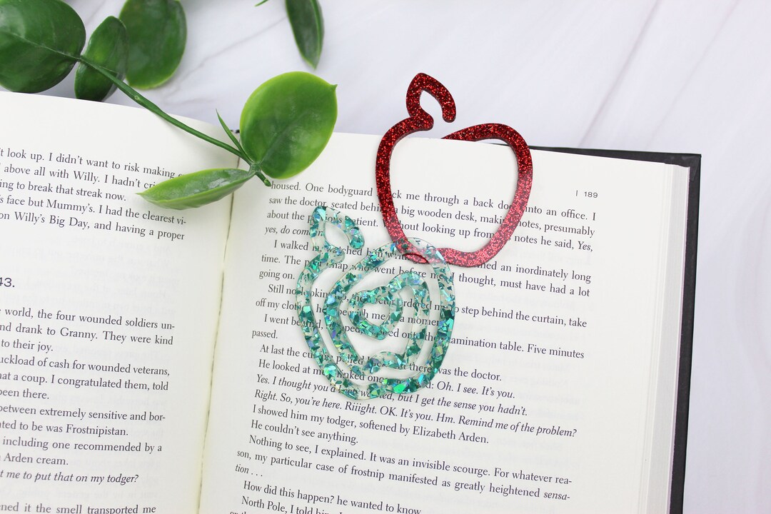 Custom Apple Shaped Bookmark - Planner Accessory - Teacher Gift ...