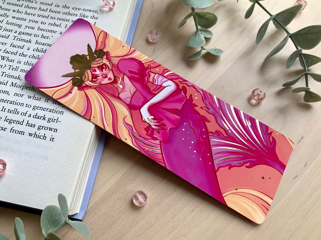 Mermaid Bookmark | Gold Leaf Bookmark - Etsy