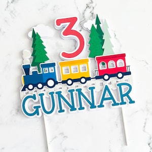 Train Cake Topper Train Birthday Party - Etsy