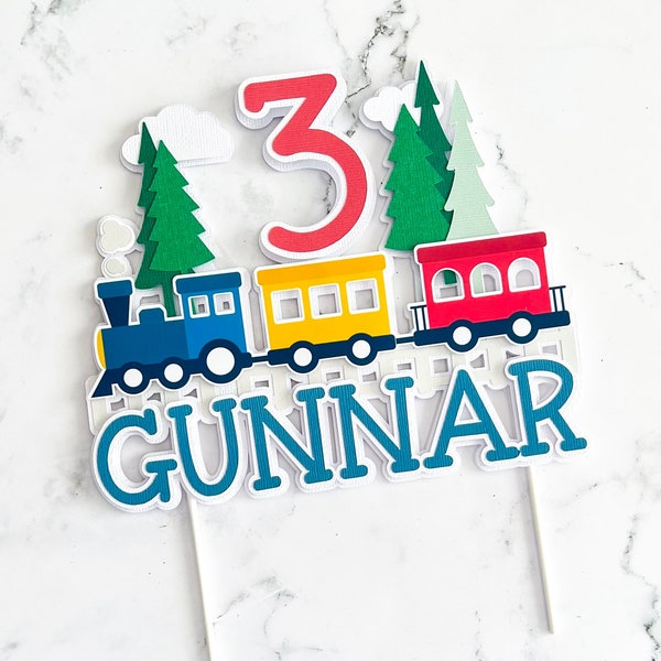 Train Cake Topper - Etsy