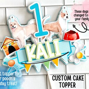 Dog Cake Topper Birthday Cake Topper Puppy Cake Topper - Etsy