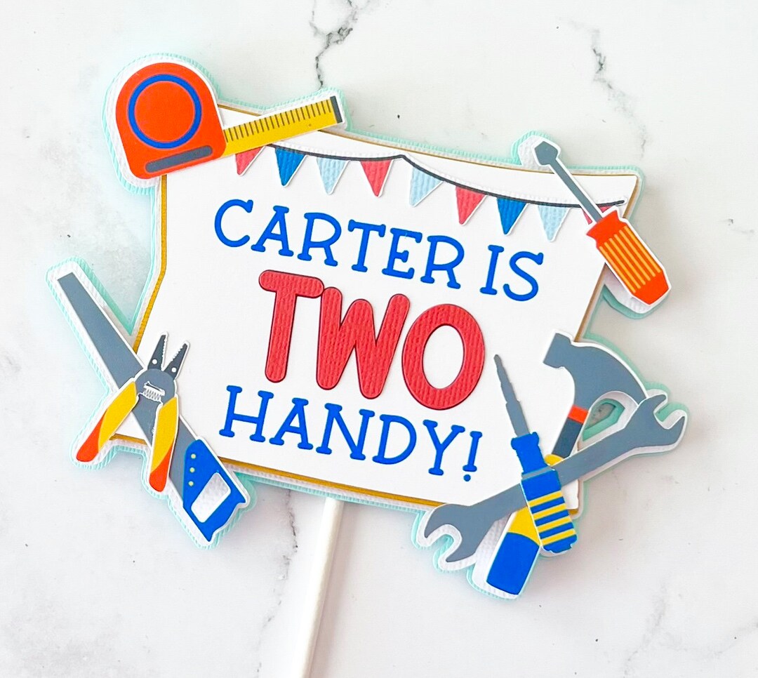 Custom Cake Topper Tools Cake Topper First Birthday Cake Topper Custom ...