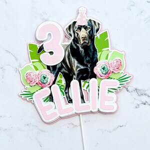 Dog Cake Topper Birthday Cake Topper Puppy Cake Topper - Etsy