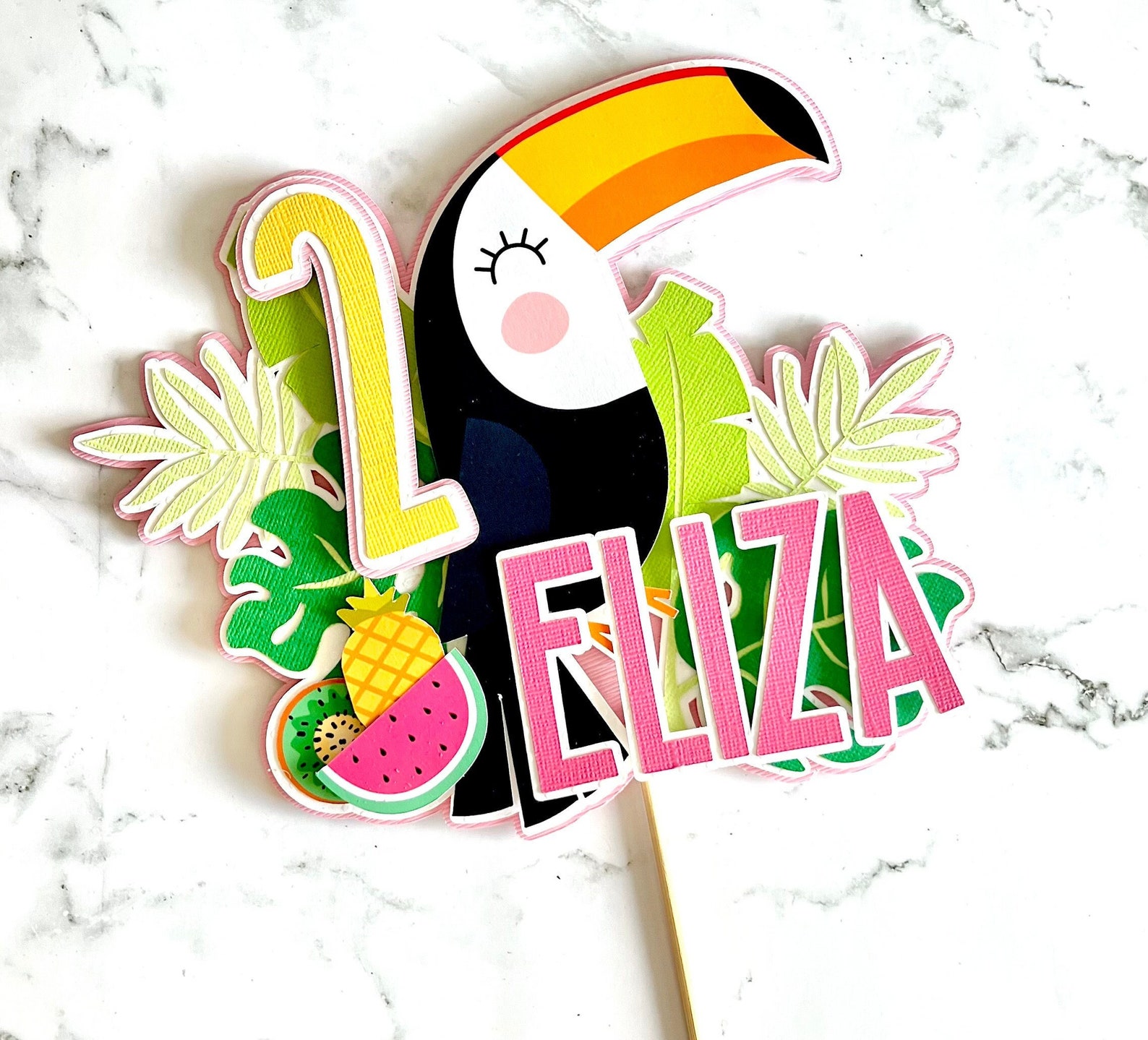 Cake Topper Two-can Cake Topper Second Birthday Cake - Etsy