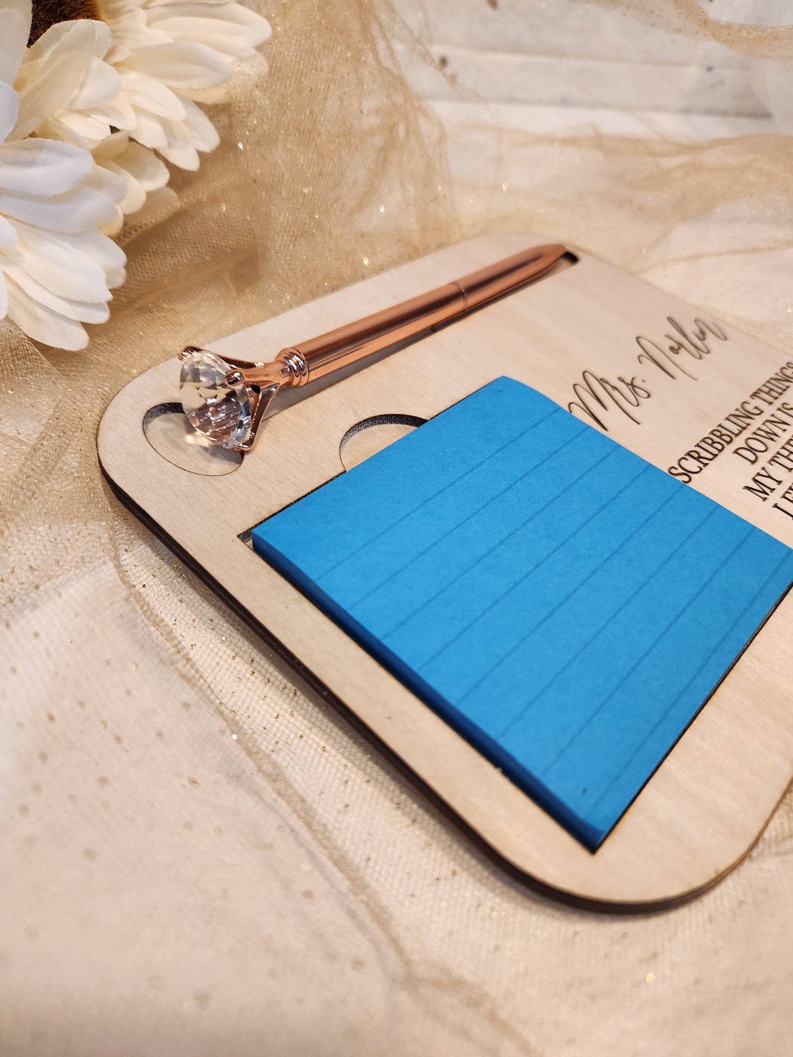 Custom Sticky Note Holder - Etsy