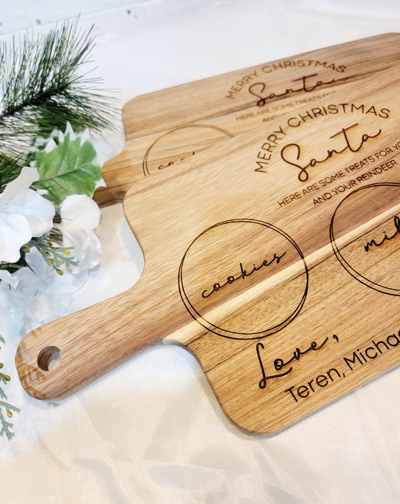 Personalized Santa Cookie Board, Christmas 2024, Custom Boards - Etsy