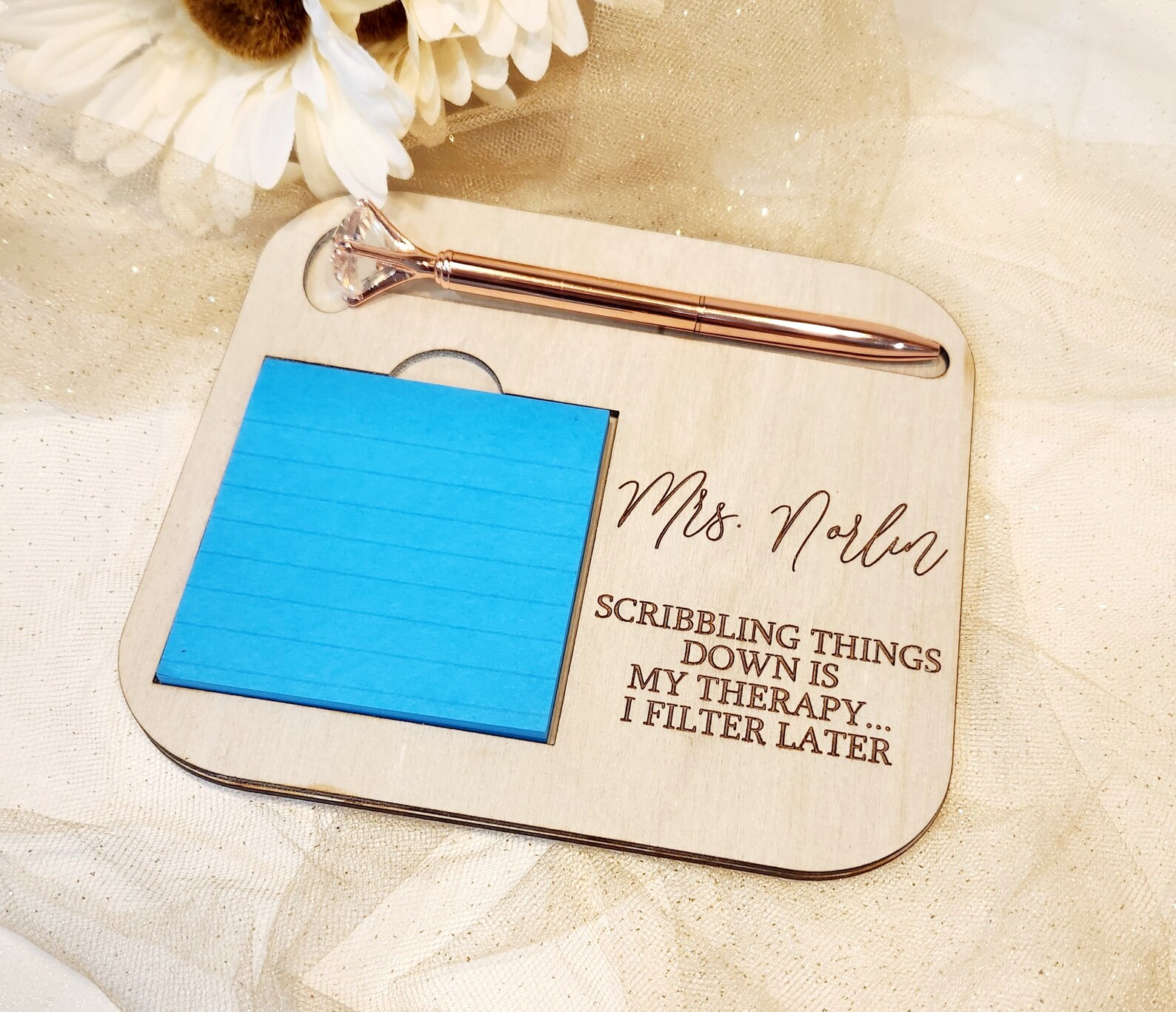 Custom Sticky Note Holder - Etsy