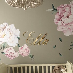 48 Acrylic Custom Name Sign Wall Decor Nursery Room | Etsy