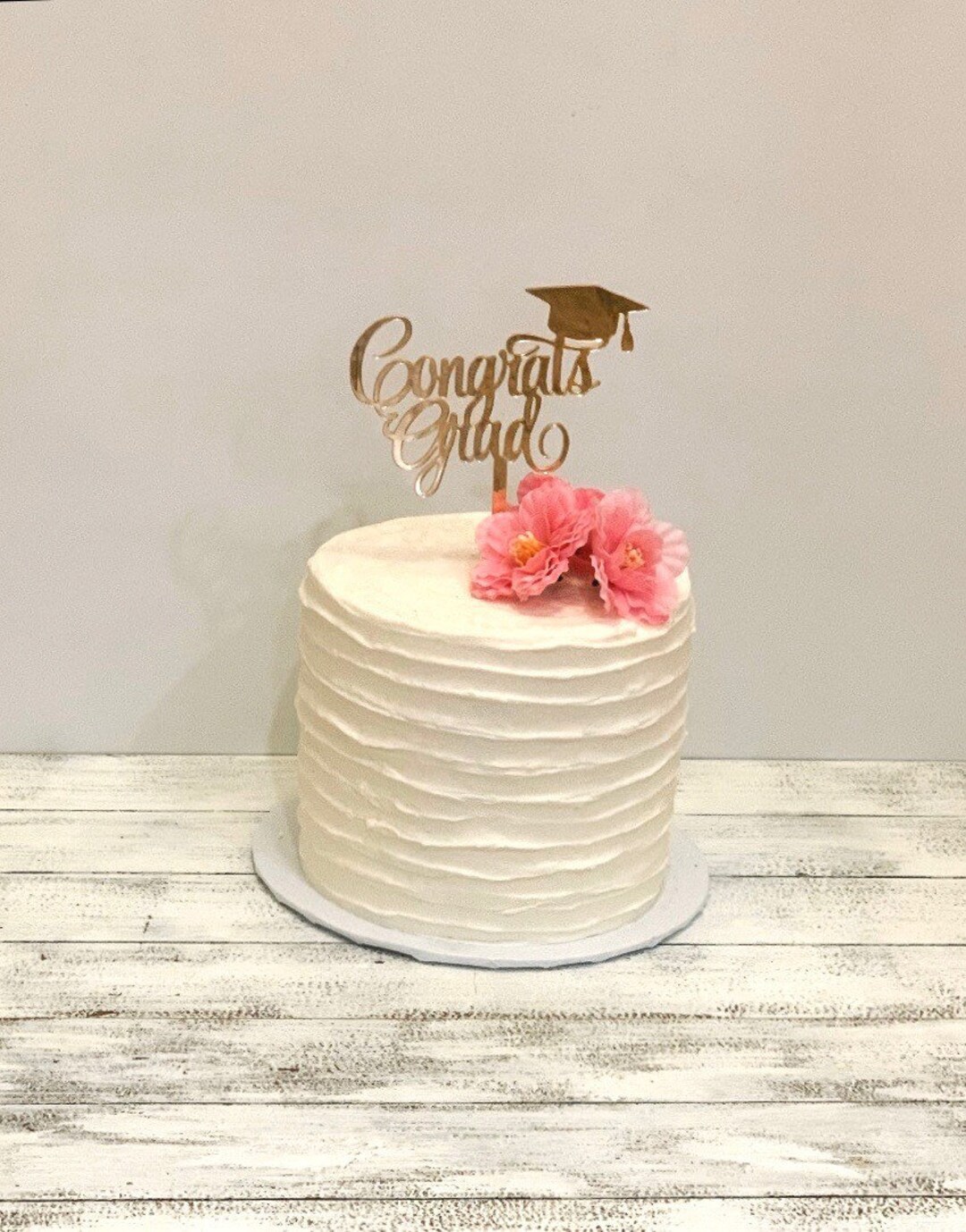 Graduation Cake Topper Acrylic or Wood Grad Cake Topper - Etsy