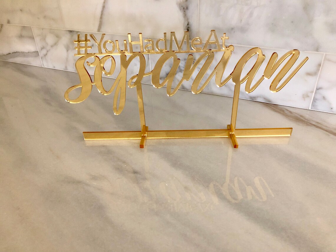 Acrylic Custom Laser Cut Table Top Acrylic Sign for Event | Etsy
