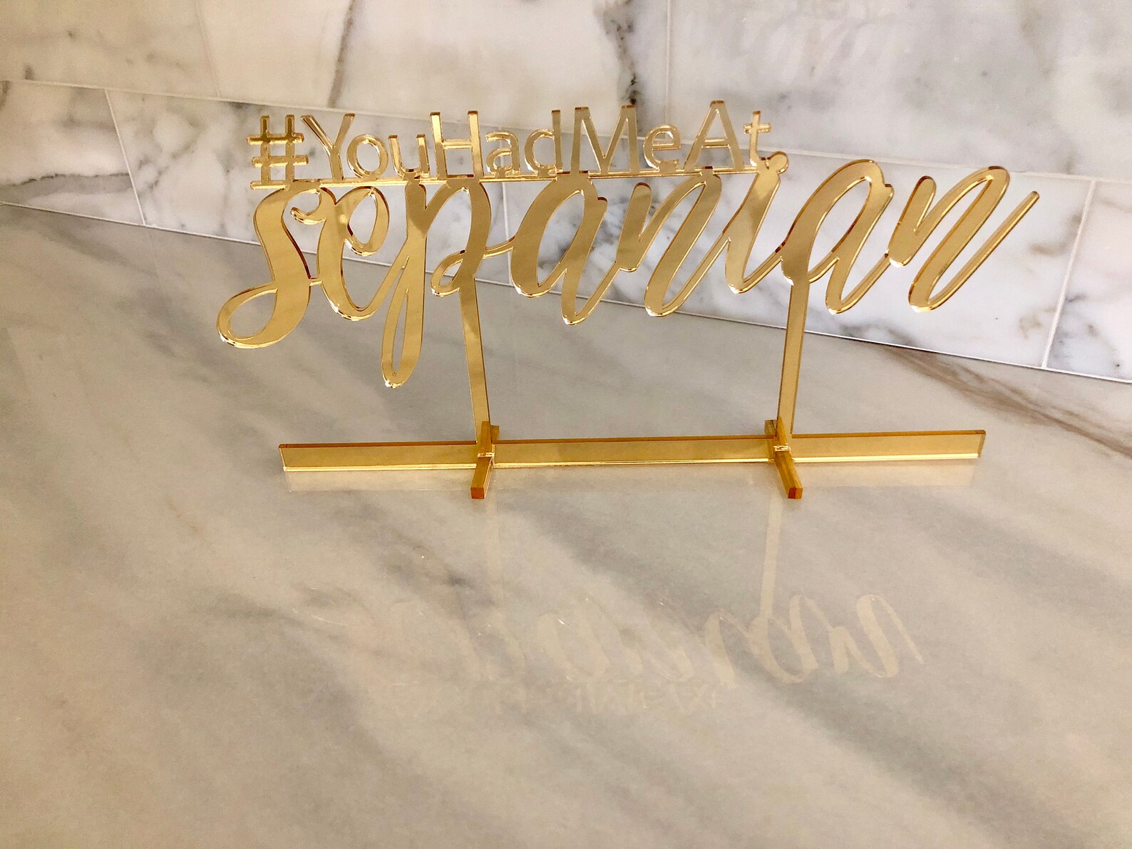 Acrylic Custom Laser Cut Table Top Acrylic Sign for Event | Etsy