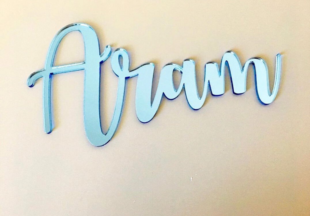 36 Acrylic Custom Name Sign Wall Decor Nursery Room - Etsy