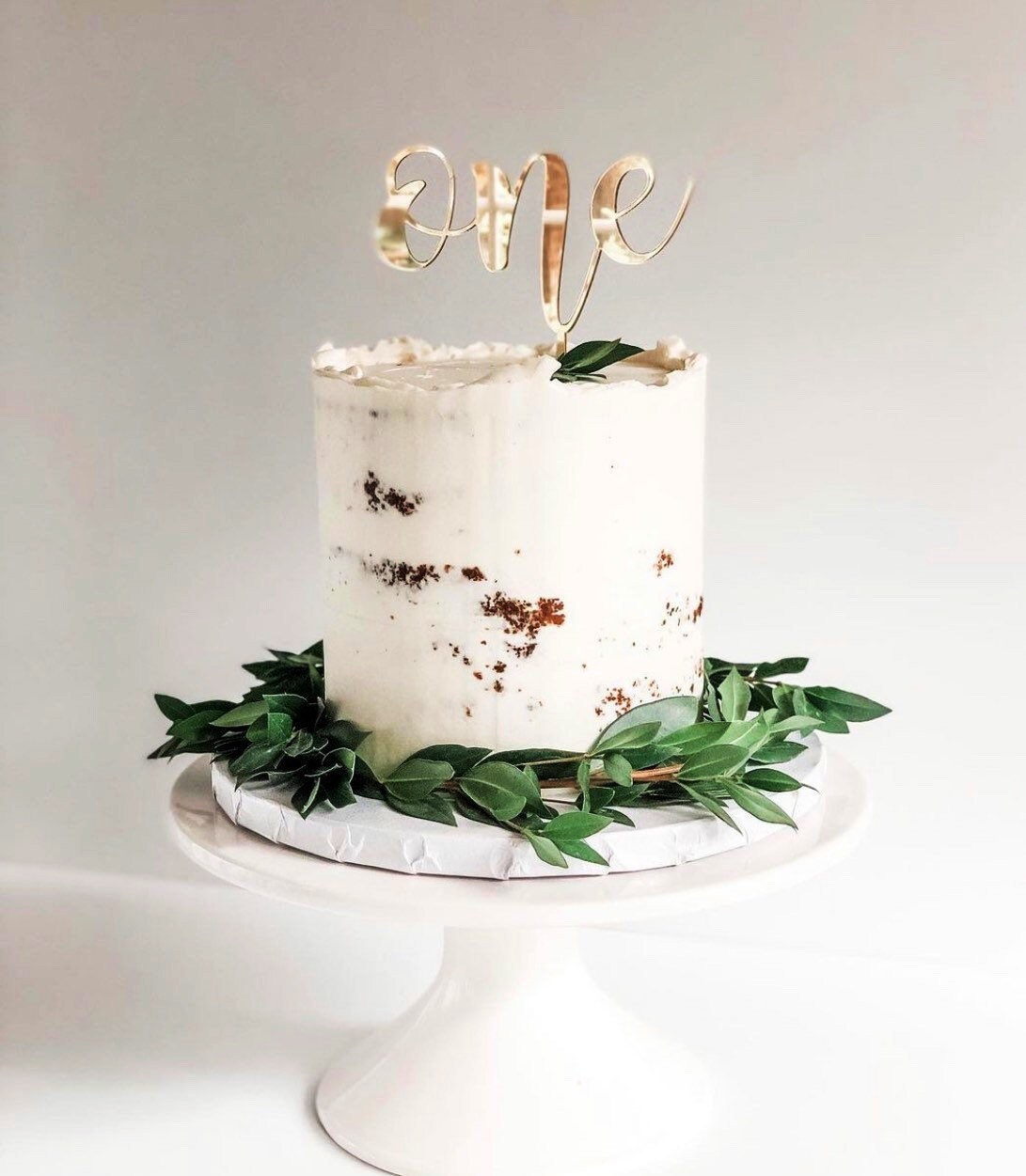 One Cake Topper Babys First Birthday Topper Acrylic Mirrored - Etsy