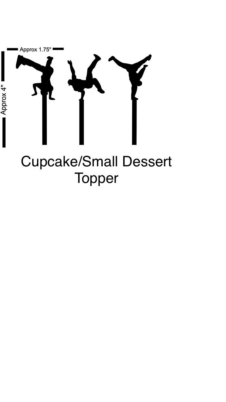 Cupcake topper 12pack 90's theme Break Dancers Run DMC | Etsy