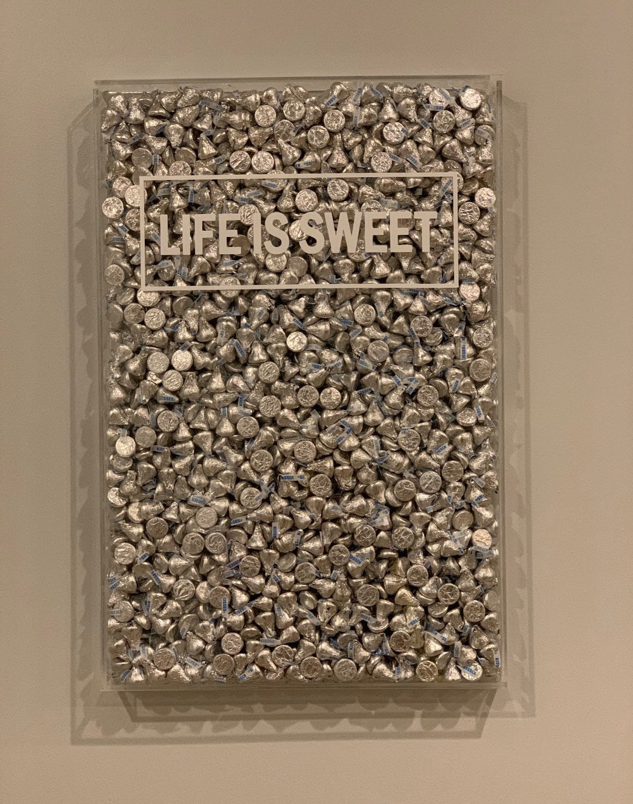 20x28x1.5 Fillable acrylic box wall mounted box clear | Etsy