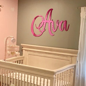 Acrylic Custom Name Sign Wall Decor Nursery Room Decoration Backdrop - Etsy