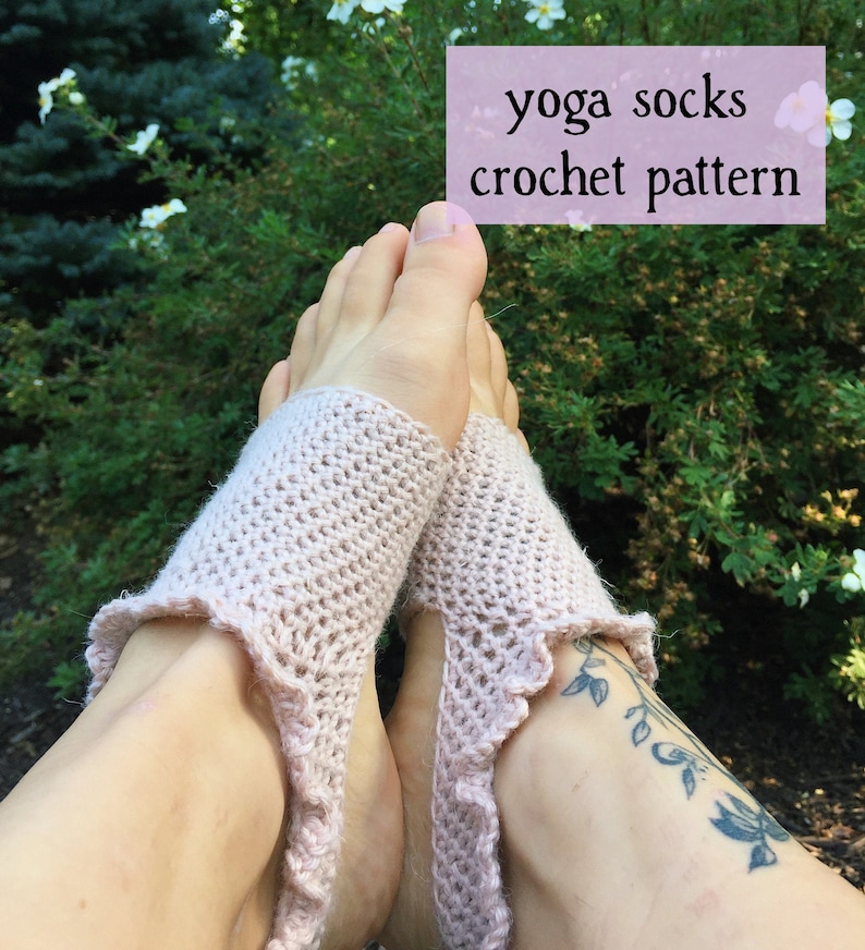 Crochet Pattern Yoga Socks Pattern Crochet Socks Any Size Pdf Download Etsy