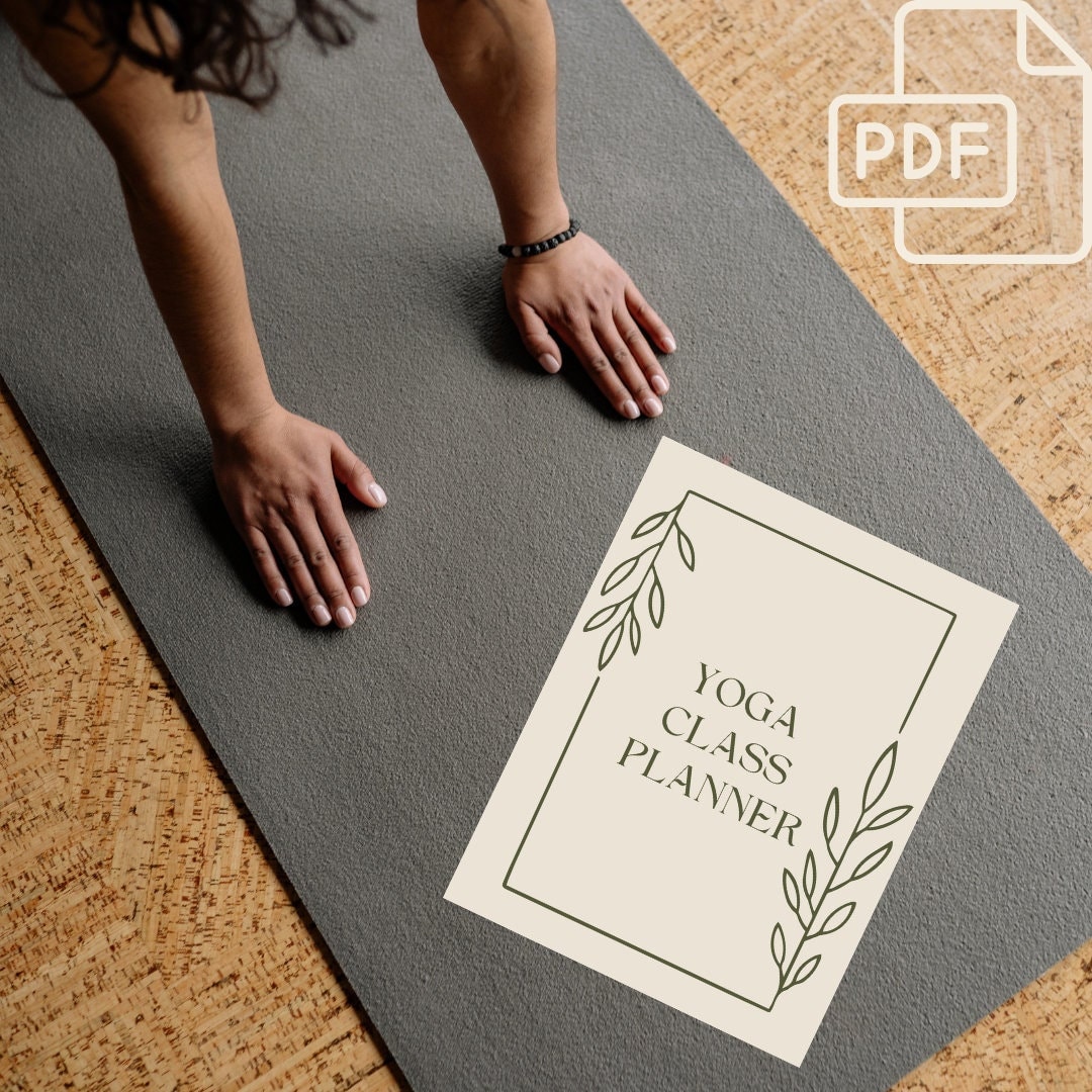 Yoga Class Fillable Plan Sheets - Printable Yoga Class Planner - Yoga ...