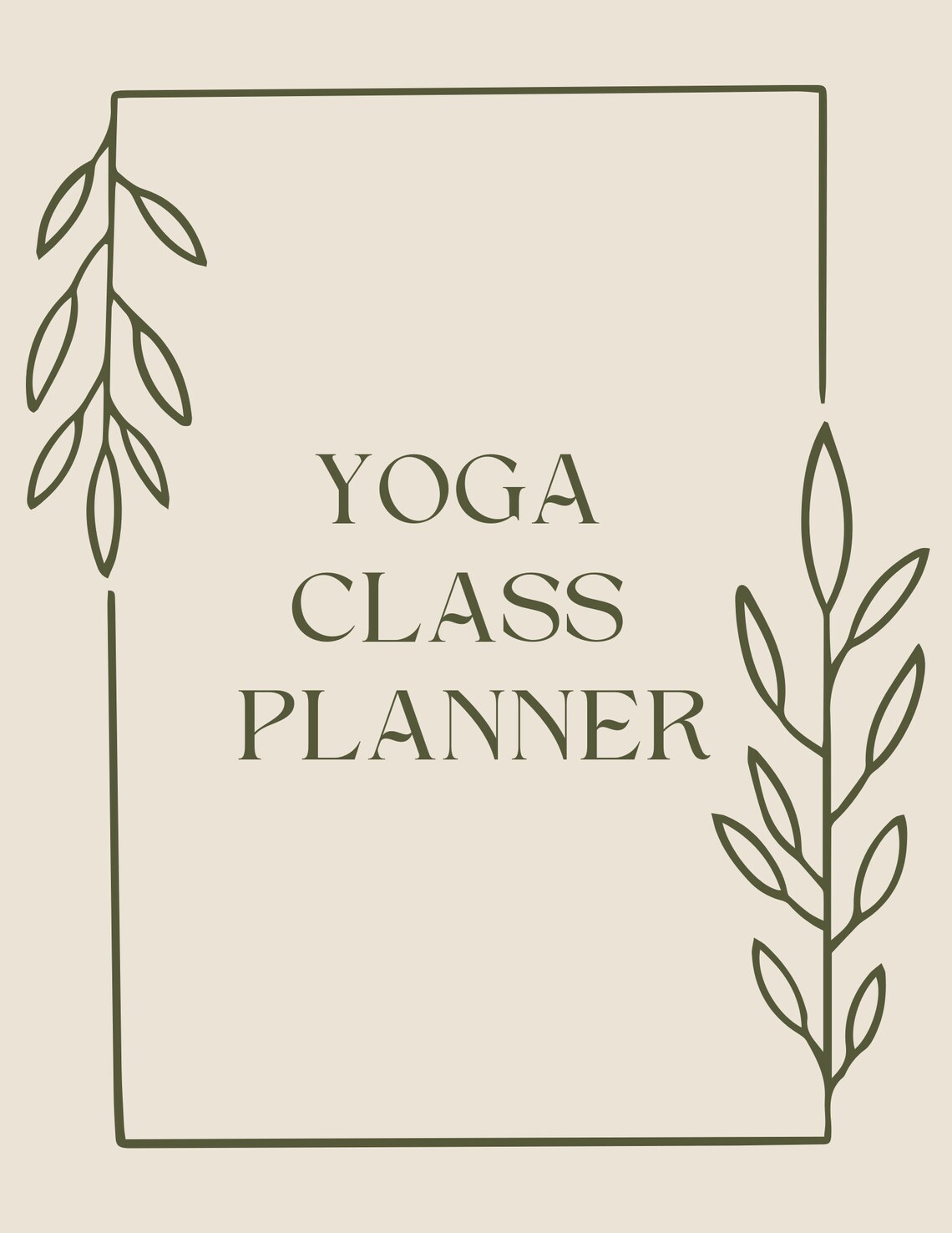 Yoga Class Fillable Plan Sheets Printable Yoga Class Planner - Etsy