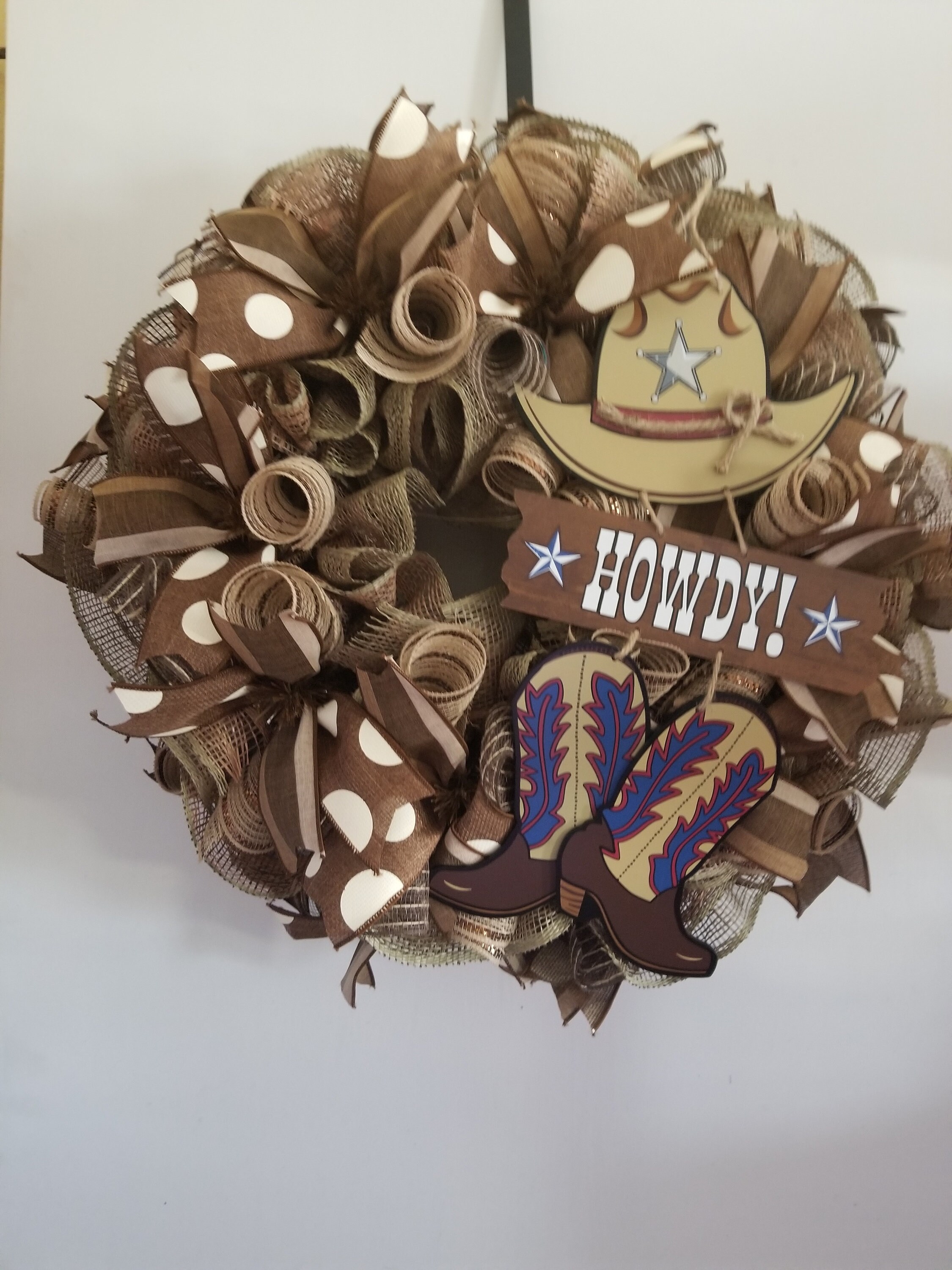 Cowboy Wreath Rustic Wreath Western Wreath Farmhouse | Etsy
