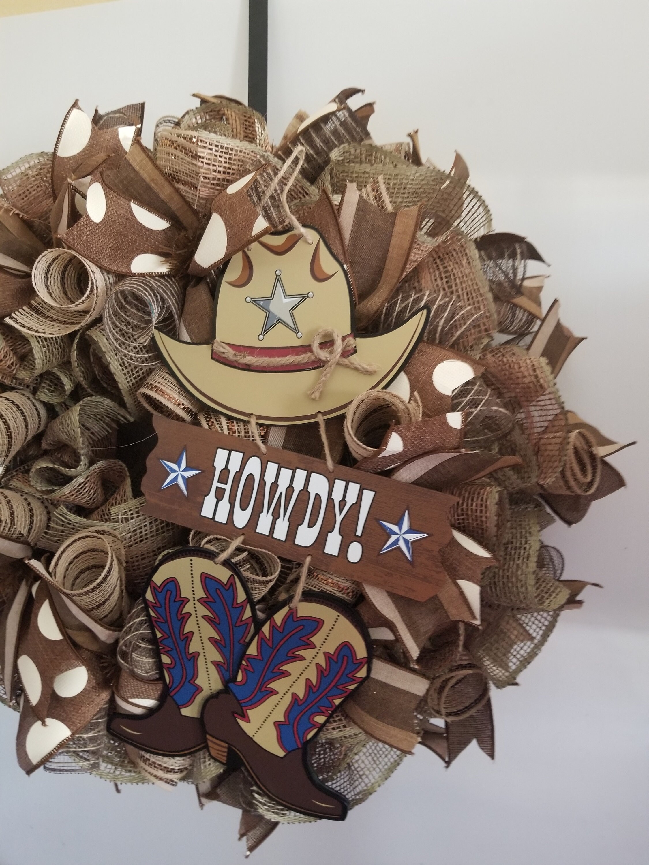 Cowboy Wreath Rustic Wreath Western Wreath Farmhouse | Etsy