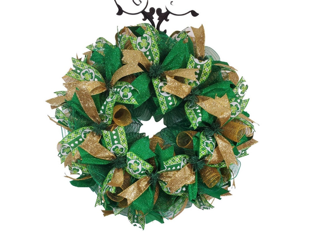Saint Patrick's Day Wreath St Patrick's Day Wreath,irish Wreath ...