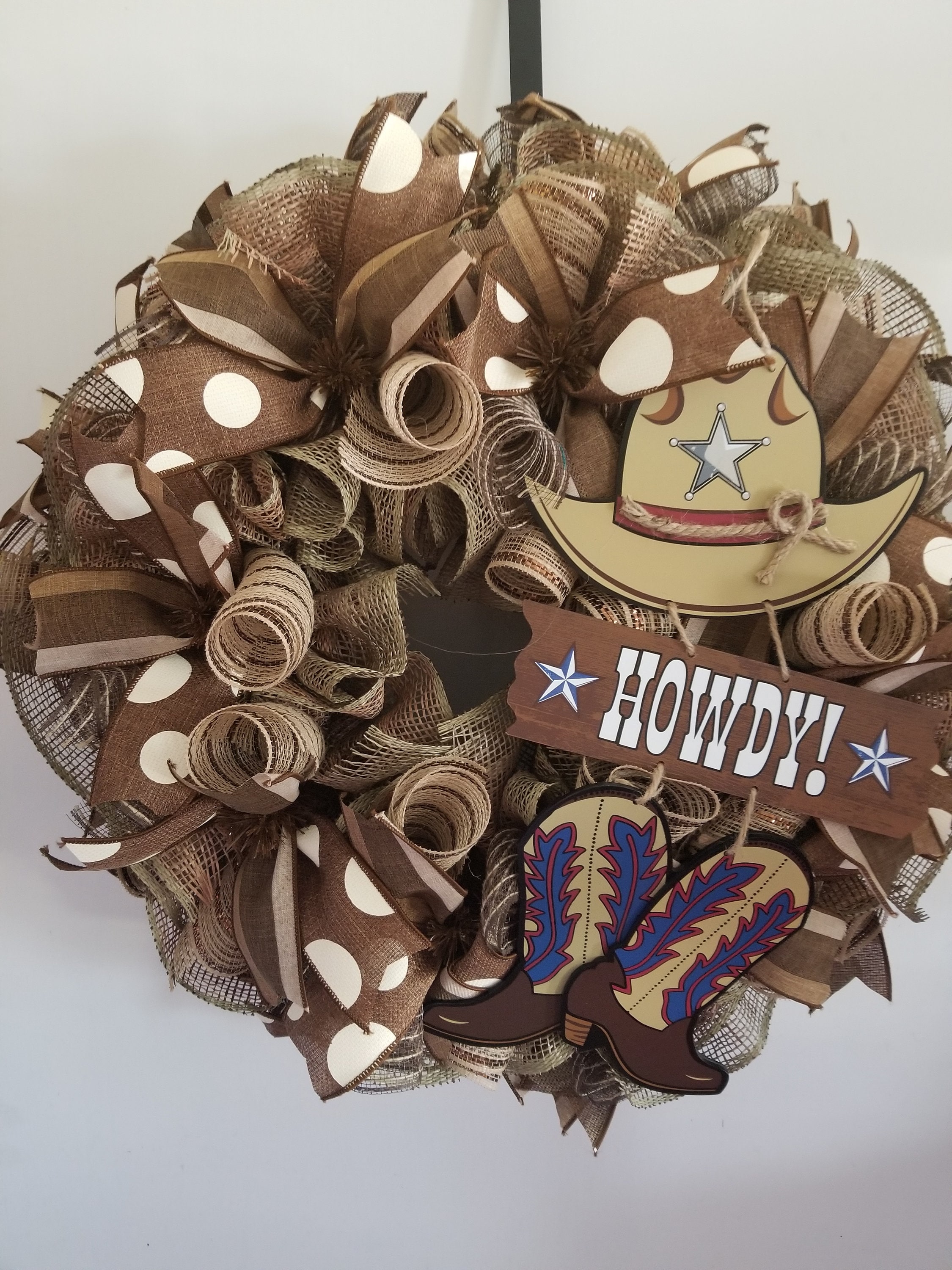 Cowboy Wreath Rustic Wreath Western Wreath Farmhouse | Etsy