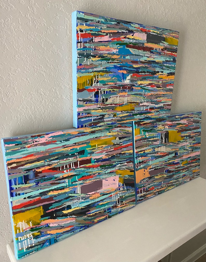 Ohne Titel Nr. 106 | Original bunte abstrakte Malerei | Expressionismus ...