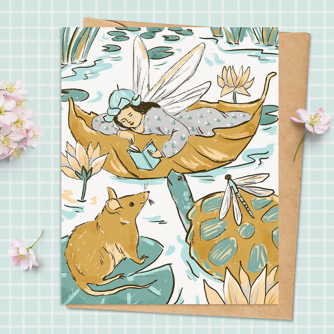 6 Pack River Fairy Card Invitation Greeting Card for Magical Fairy ...