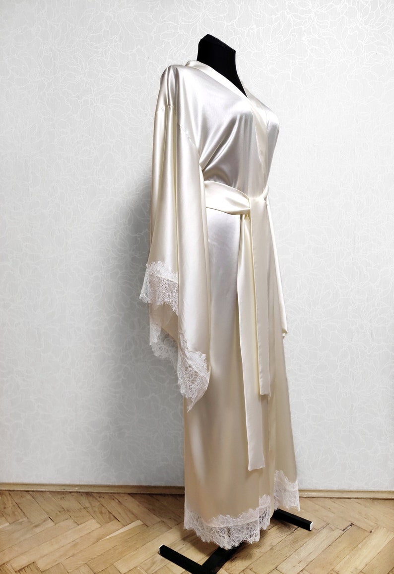 Silk Bridal Robe Silk Kimono Robe 24colors Mulberry Silk | Etsy