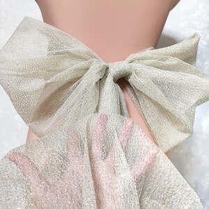 Gold Leaf Wedding Sash: Tulle Bridal Belt With Big Bow - Etsy