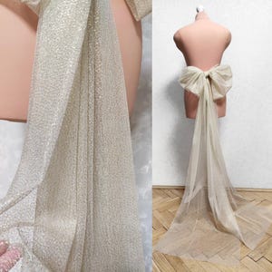 Gold Leaf Wedding Sash: Tulle Bridal Belt With Big Bow - Etsy