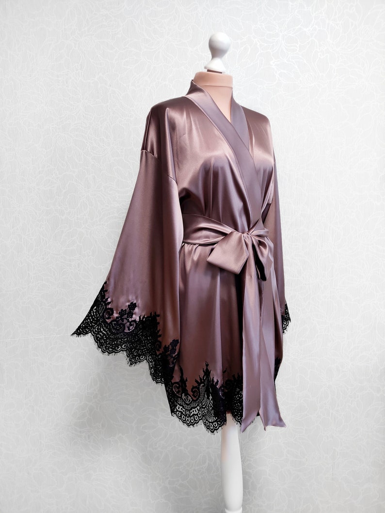 Pure Silk Robe Boudoir Robe Dressing Gown Floor Length - Etsy