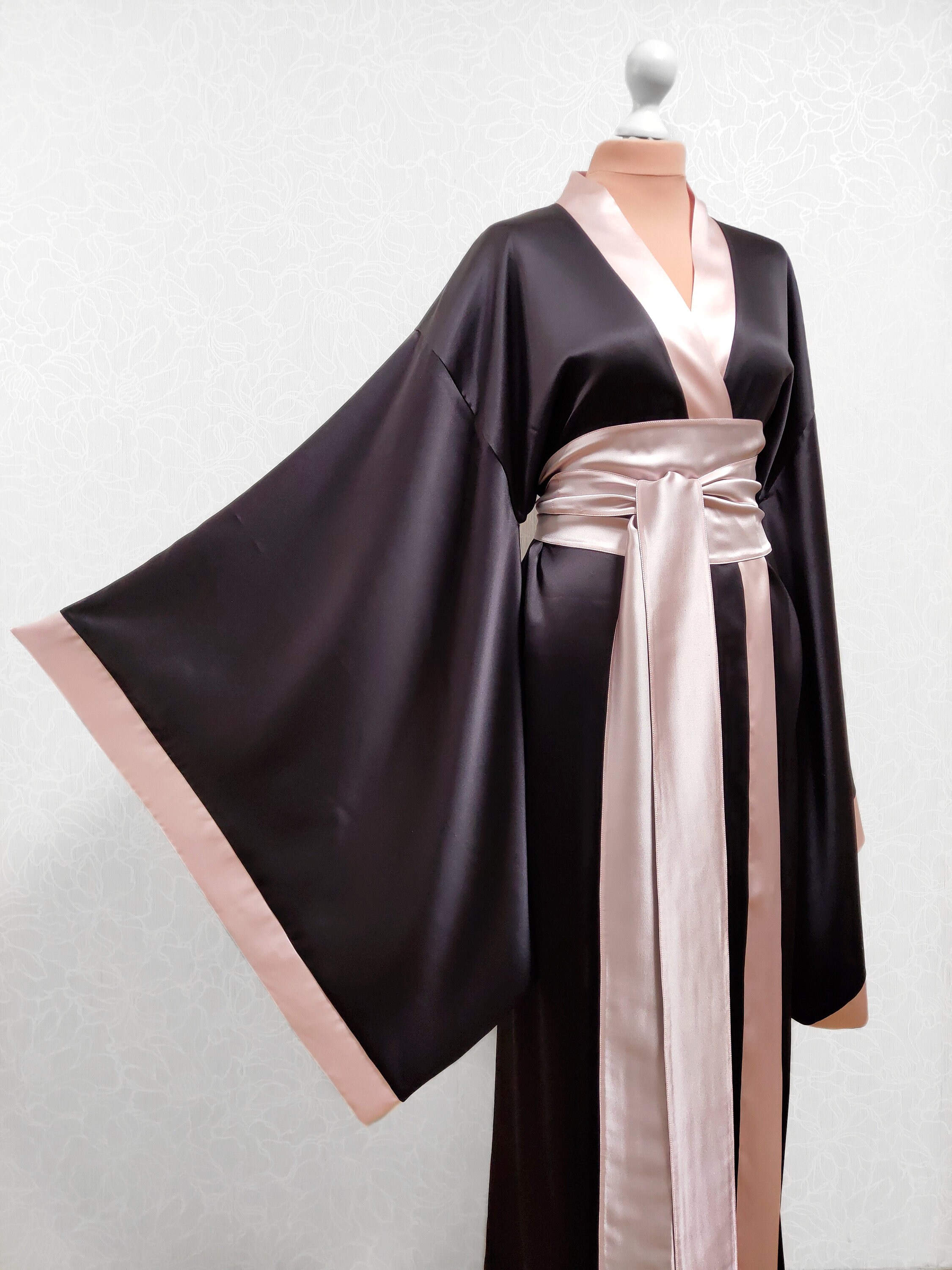 Obi belt silk kimono belt fabric belt 24colors Mulberry | Etsy