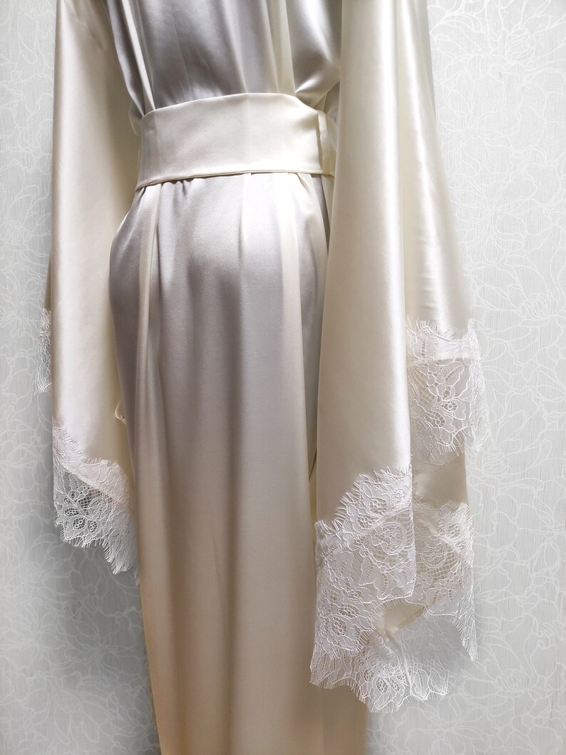 Silk Bridal Robe Silk Kimono Robe 24colors Mulberry Silk | Etsy