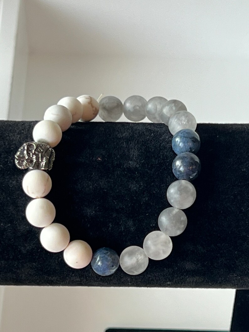 White Turquoise and Blue Natural Stone - Etsy