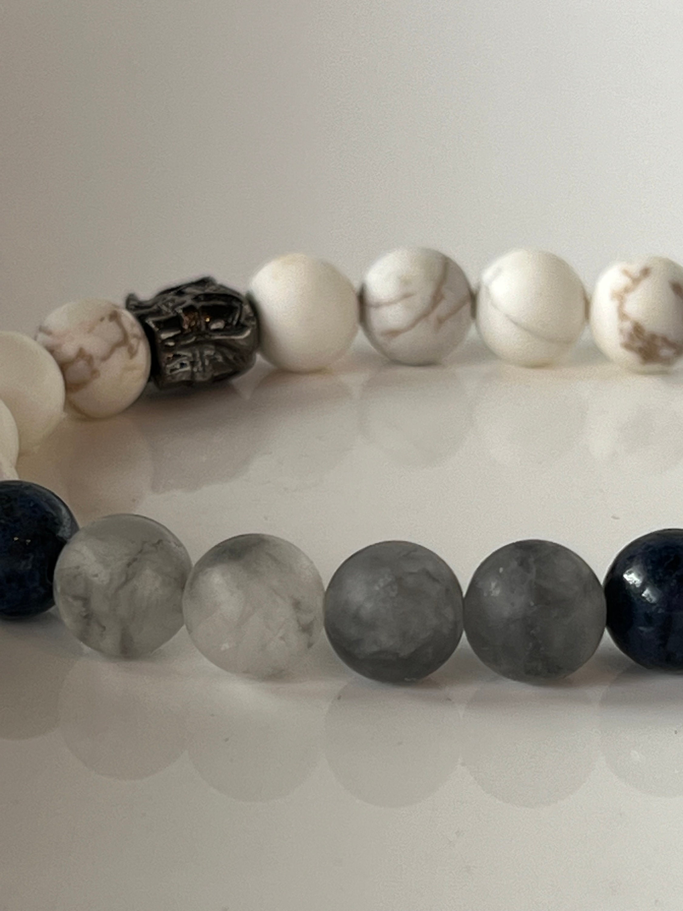 White Turquoise and Blue Natural Stone - Etsy