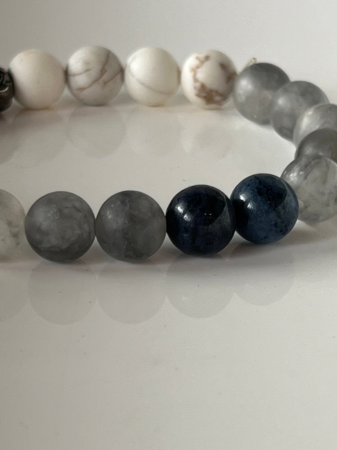 White Turquoise and Blue Natural Stone - Etsy